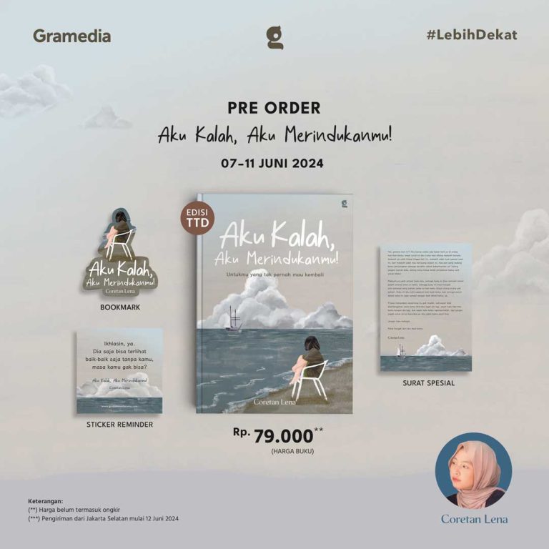 Pre Order Buku AKU KALAH, AKU MERINDUKANMU (Coretan Lena) - Gradien ...